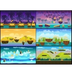 Game background flat style Royalty Free Vector Image