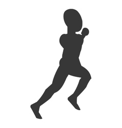 Person running outline Royalty Free Vector Image