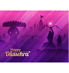 King ravan demon with his ten heads in standing Vector Image