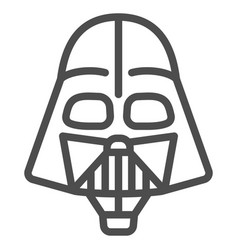Darth vader solid icon star wars Royalty Free Vector Image