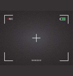 Camera display digital frame viewfinder Royalty Free Vector