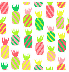 Pineapple repeating background abstract Royalty Free Vector