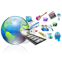 Multimedia computer Royalty Free Vector Image - VectorStock