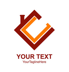 Cc logo monogram emblem style with crown shape Vector Image