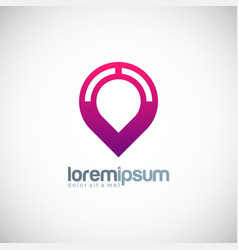 Position gps logo Royalty Free Vector Image - VectorStock