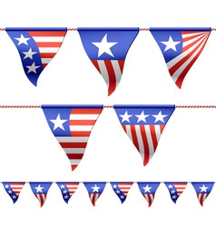 Set bunting pennants Royalty Free Vector Image