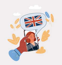 Learning english languages Royalty Free Vector Image