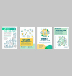 Climate change brochure template layout Royalty Free Vector