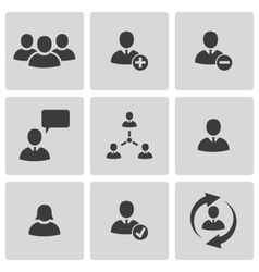 Corporate team icons professional people business Vector Image