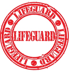 Lifeguard stamp Royalty Free Vector Image - VectorStock