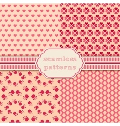 Romantic seamless pattern tiling Royalty Free Vector Image