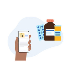 Rx form template Royalty Free Vector Image - VectorStock