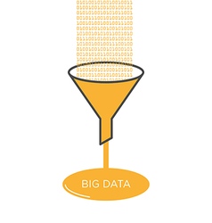 Big data infographics Royalty Free Vector Image