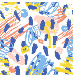 Artistic seamless pattern with colorful paint Vector Image