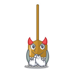 Angry garden rake agriculture tool mascot Vector Image