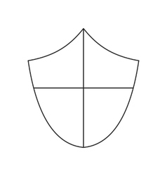 Thin blue line knight Royalty Free Vector Image