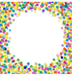 Colorful Confetti Border Royalty Free Vector Image