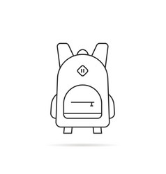 School bag backpack icon Royalty Free Vector Image
