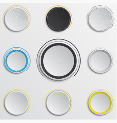 Buttons set Royalty Free Vector Image - VectorStock