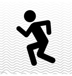 Runner avatar design Royalty Free Vector Image
