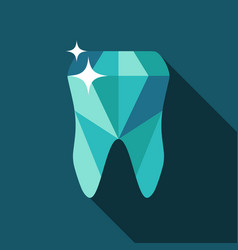 Seamless background with symbols of teeth Vector Image
