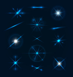 Abstract background with transparent blue rays Vector Image