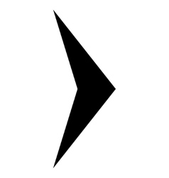 Arrowhead Right Flat Icon Royalty Free Vector Image