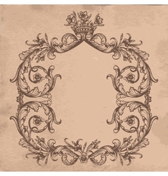 Vintage royal frame Royalty Free Vector Image - VectorStock