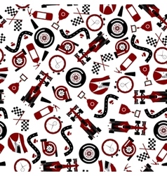 Flat seamless pattern racing Royalty Free Vector Image