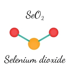 Seo2 selenium dioxide molecule Royalty Free Vector Image