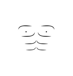 Six pack icon logo free Royalty Free Vector Image