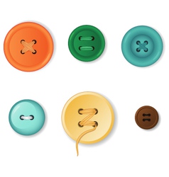 Set cute bright colorful buttons Royalty Free Vector Image