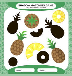 Education shapes matching game for preschool Vector Image