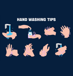 Personal hygiene disease prevention Royalty Free Vector