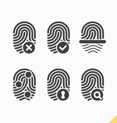 Types Of Fingerprint Patterns Royalty Free Vector Image