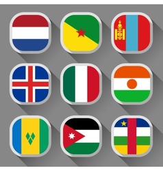 216 flags world Royalty Free Vector Image - VectorStock