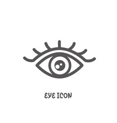Eye icon flat design Royalty Free Vector Image