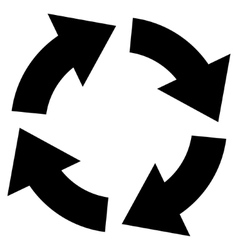 Circulation Flat Icon Royalty Free Vector Image