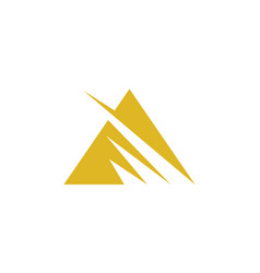 Smart pyramid tech logo icon Royalty Free Vector Image