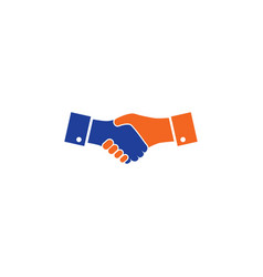 Hand shake logo Royalty Free Vector Image - VectorStock
