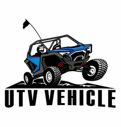 Utv logo design Royalty Free Vector Image - VectorStock