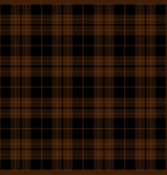 Black and brown tartan plaid seamless pattern Vector Image