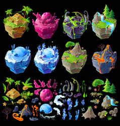 Isometric game map template Royalty Free Vector Image