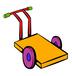 Wood trolley Royalty Free Vector Image - VectorStock