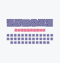 Single line font Royalty Free Vector Image - VectorStock