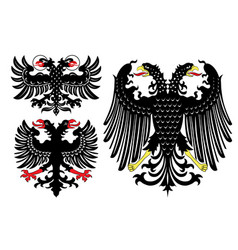 Set heraldic german eagles Royalty Free Vector Image