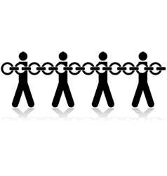 Paranoid paranoia people too worry stick figure Vector Image