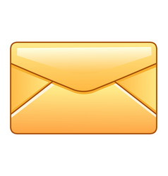 Brown envelope with business letter inside Vector Image