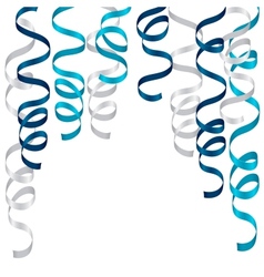 Party streamers background Royalty Free Vector Image