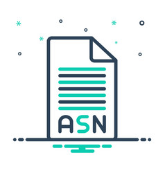 Asn Royalty Free Vector Image - VectorStock